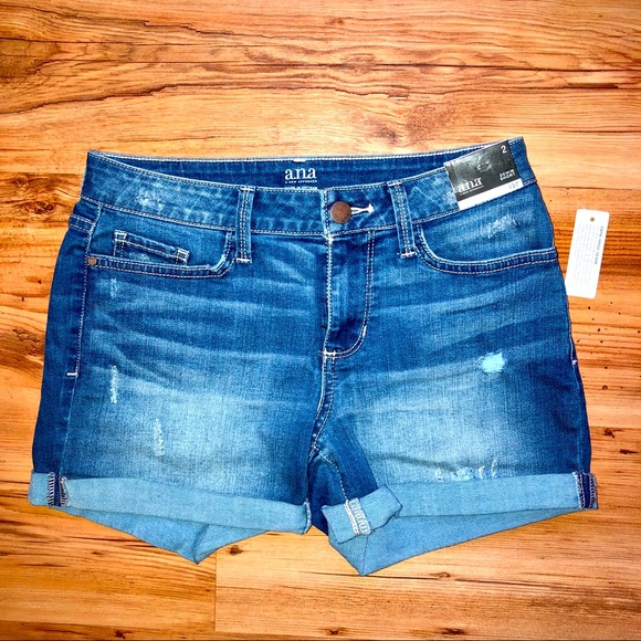a.n.a | Shorts | New Ana Denim Shorts Blue Size 2 Womens | Poshmark